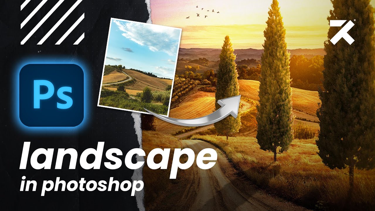 Create a Landscape in Photoshop | Speed Art - YouTube