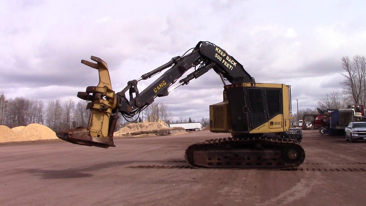 2006 Tigercat 822C Feller Buncher - YouTube