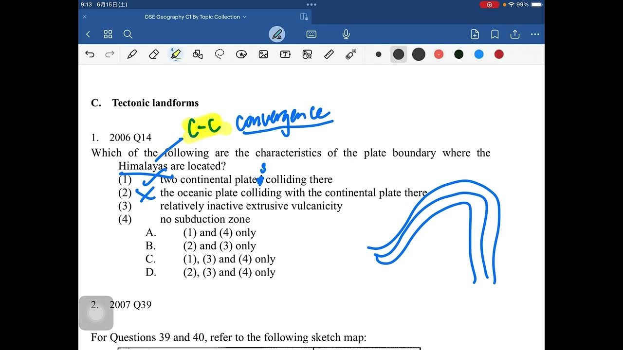 【C1】2006 CE Geography MC Q14 (C01) - YouTube