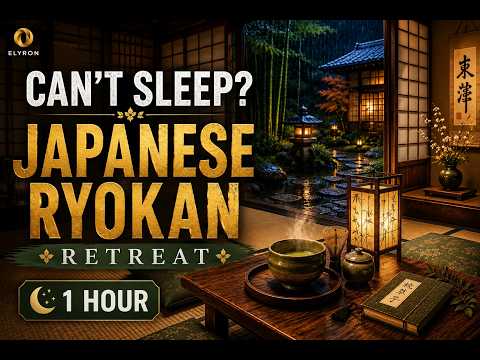 Can't Sleep? 🍵 Luxury Japanese Ryokan Retreat for Deep Sleep (1 Hour)