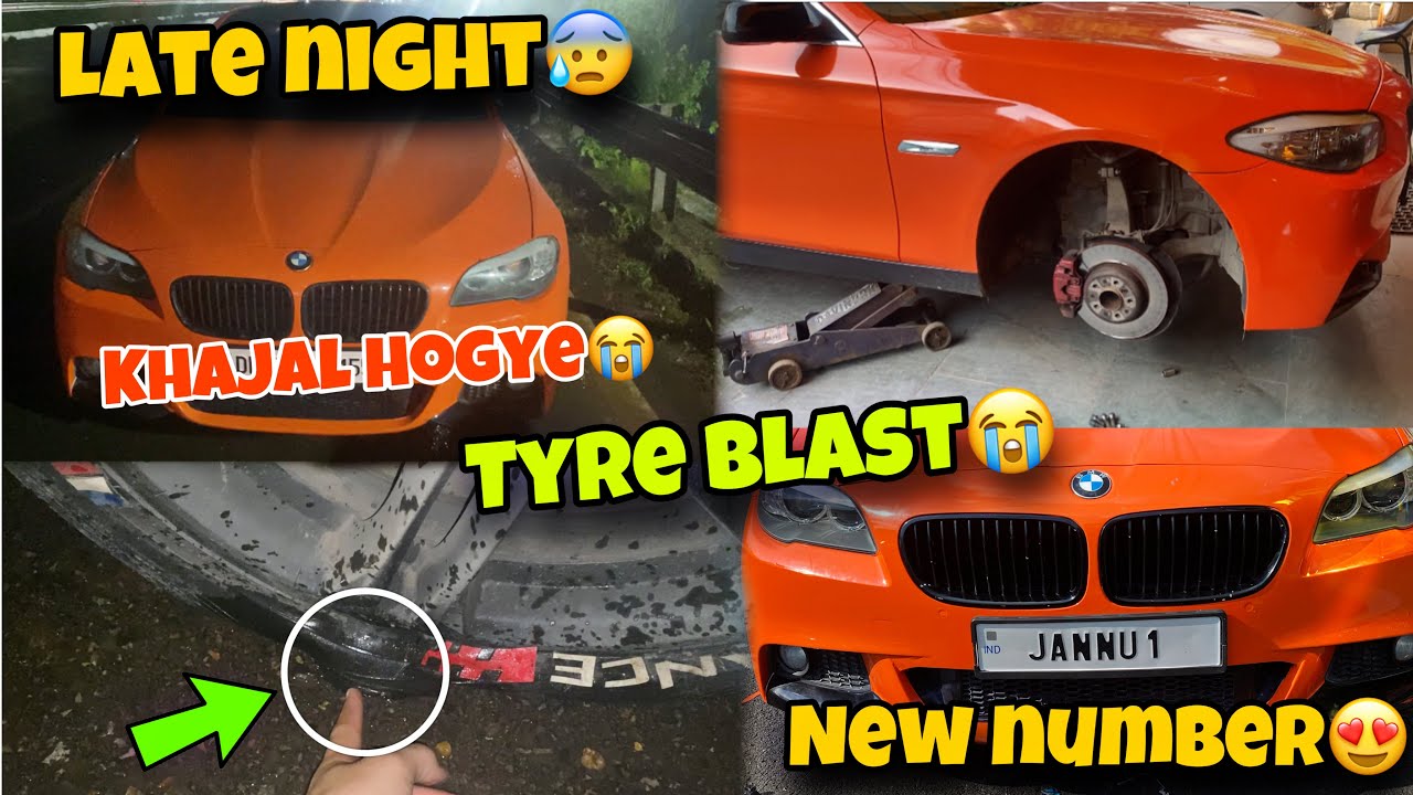 BMW Ka Tyre Blast Hogya Ghar Aate😭| Zx10r Wrap Start Hogya ️ - YouTube