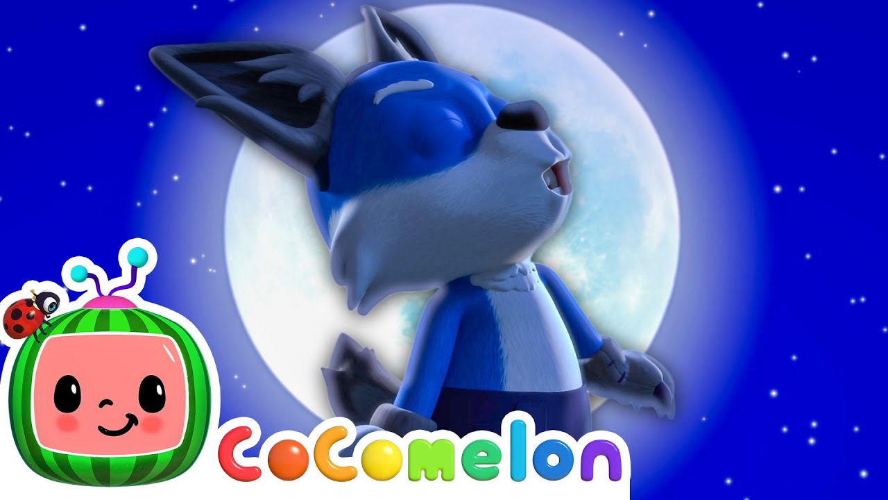 Howling At The Moon 🌑 Werewolf Surprise 🐺 CoComelon JJ's Animal Time ...