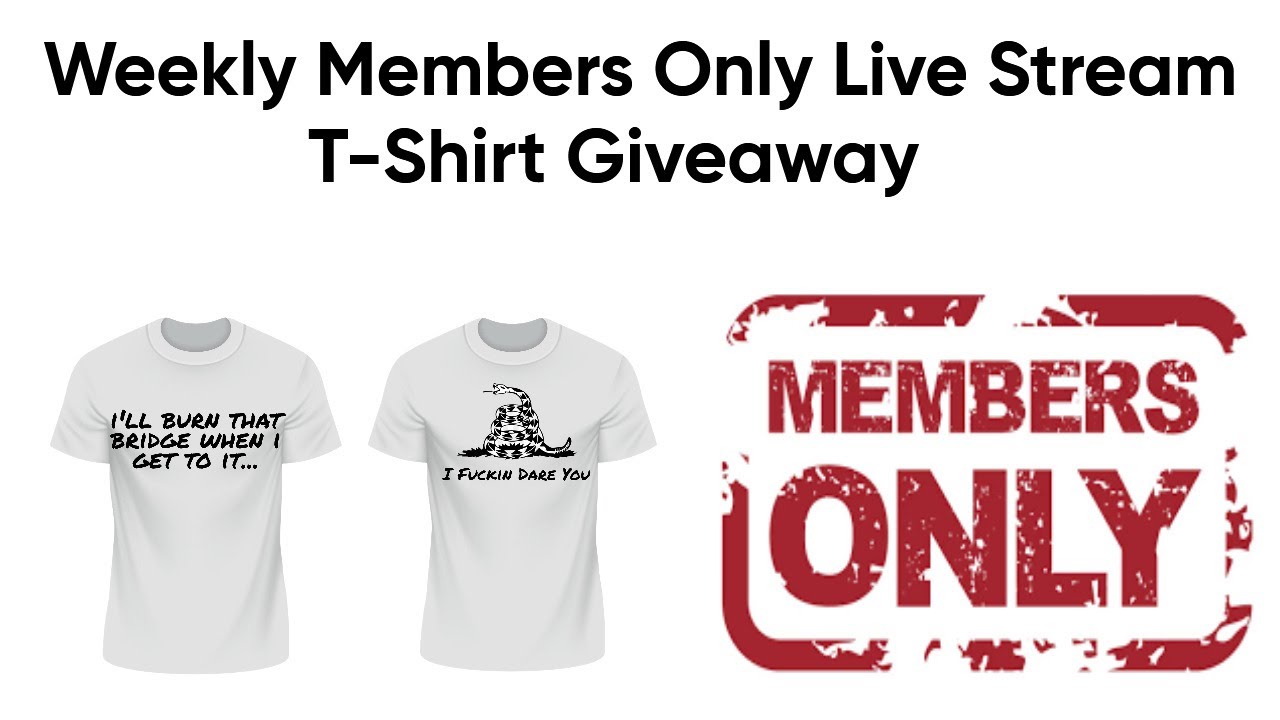 Members Only Giveaway - YouTube