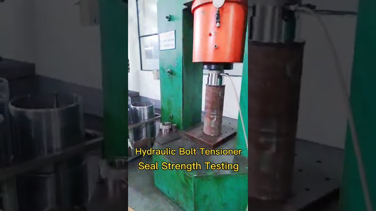 Hydraulic bolt tensioner pressure testing - YouTube