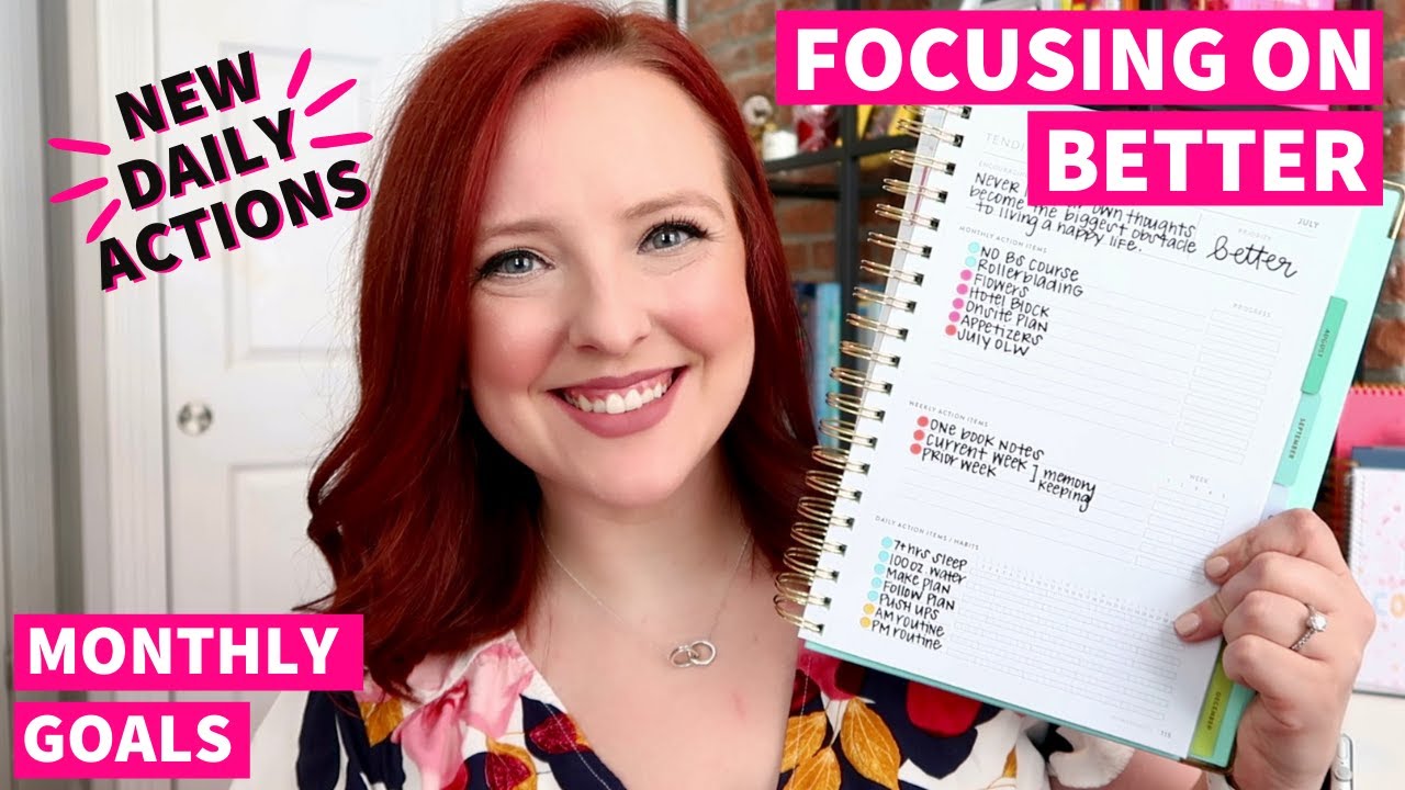 MONTHLY GOALS | POWER SHEETS CHECK IN | JULY 2021 - YouTube