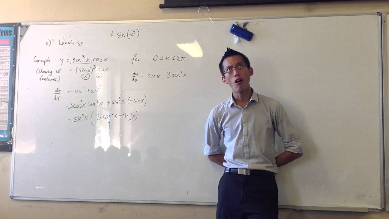 Tricky Trig Graph Question: Derivative - YouTube