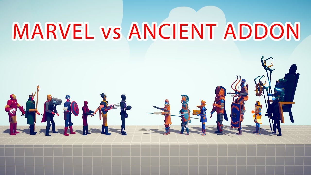 MARVEL Team vs ANCIENT ADDON Team - Totally Accurate Battle Simulator ...