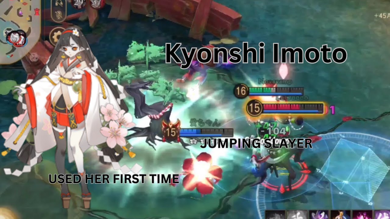 Kyonshi Imoto - Jumping Slayer | First Time useig her | Onmyoji Arena ...