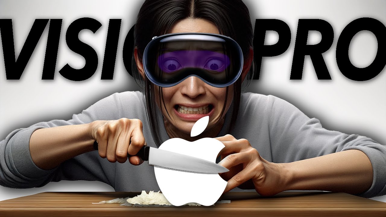 DANGER. Using a KNIFE and COOKING with Apple Vision Pro? - YouTube