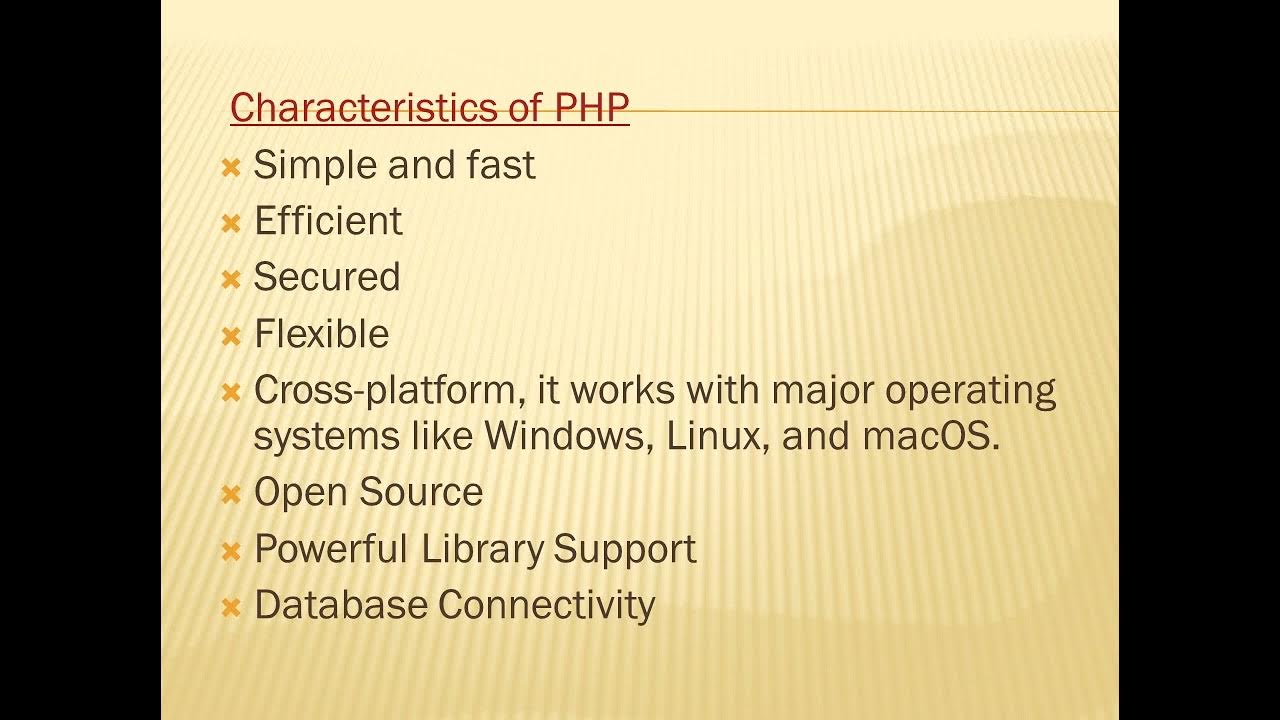 INTRODUCTION TO PHP - YouTube