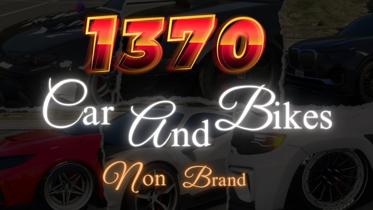 1370 - CAR / BIKES PACK | BEST FIVEM UNBRANDED CAR / BIKES PACK + 65 ...
