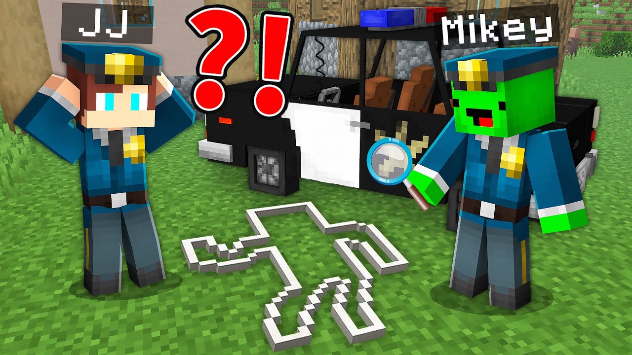 JJ and Mikey 24 HOURS INVESTIGATE A CRIME in Minecraft Maizen? - YouTube