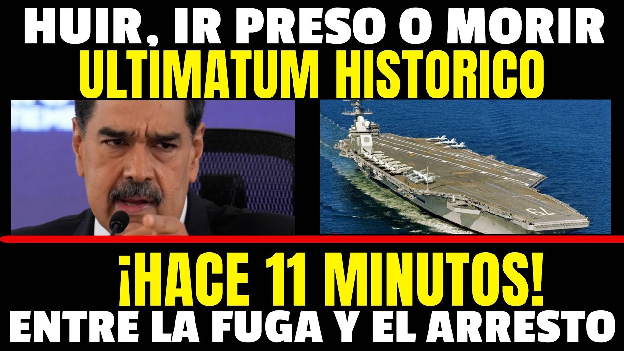 🔴 MADURO CON FUGA, HUIR, IR PRESO O MORIR” PORTAAVIONES DE EE.UU ...
