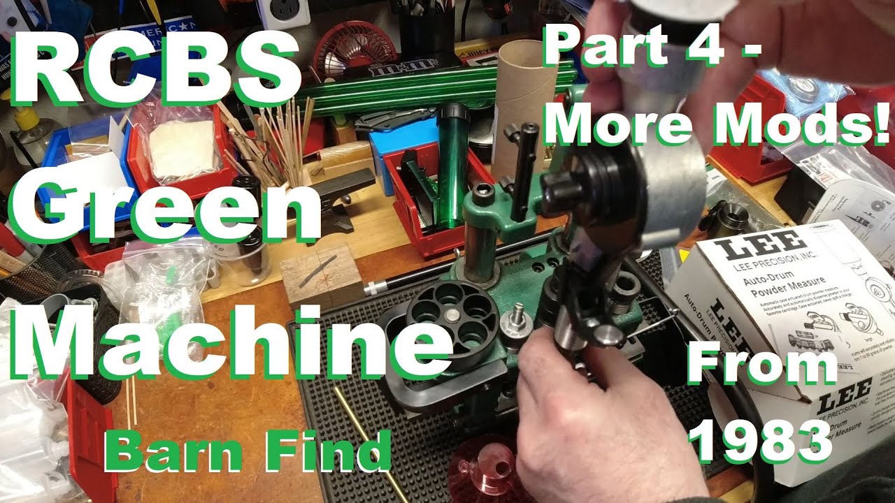 1983 RCBS Green Machine Inline Progressive Press Barn Find: Part 4 ...