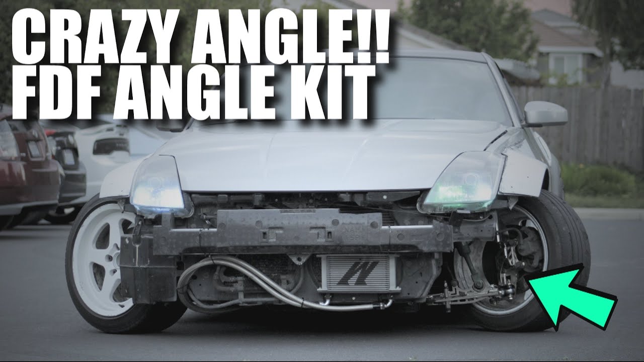 350Z FDF ANGLE KIT INSTALL - FDF FAB MEGA MANTIS ANGLE KIT FOR DRIFTING ...