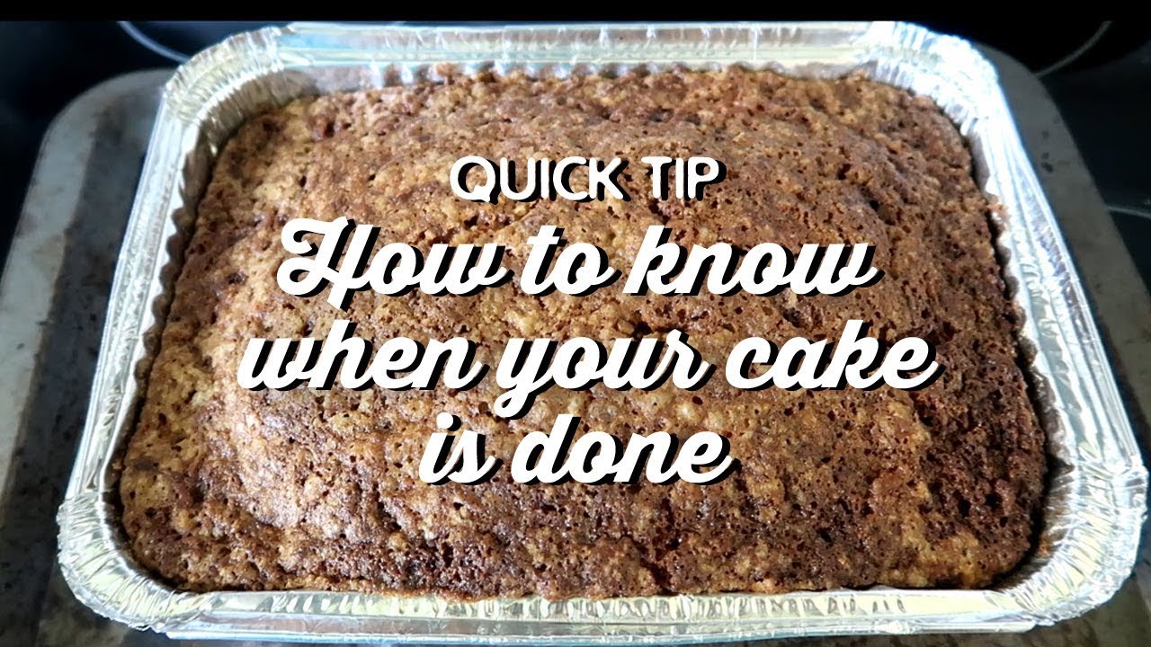 Quick Tip: How to Know When Your Cake is Done | A Thousand Words - YouTube