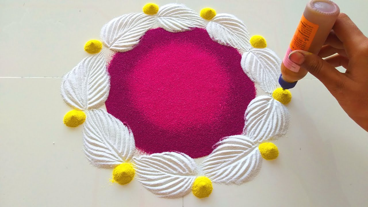 Happy New Year 2021 Rangoli Design | New Year 2021 Kolam Design ...