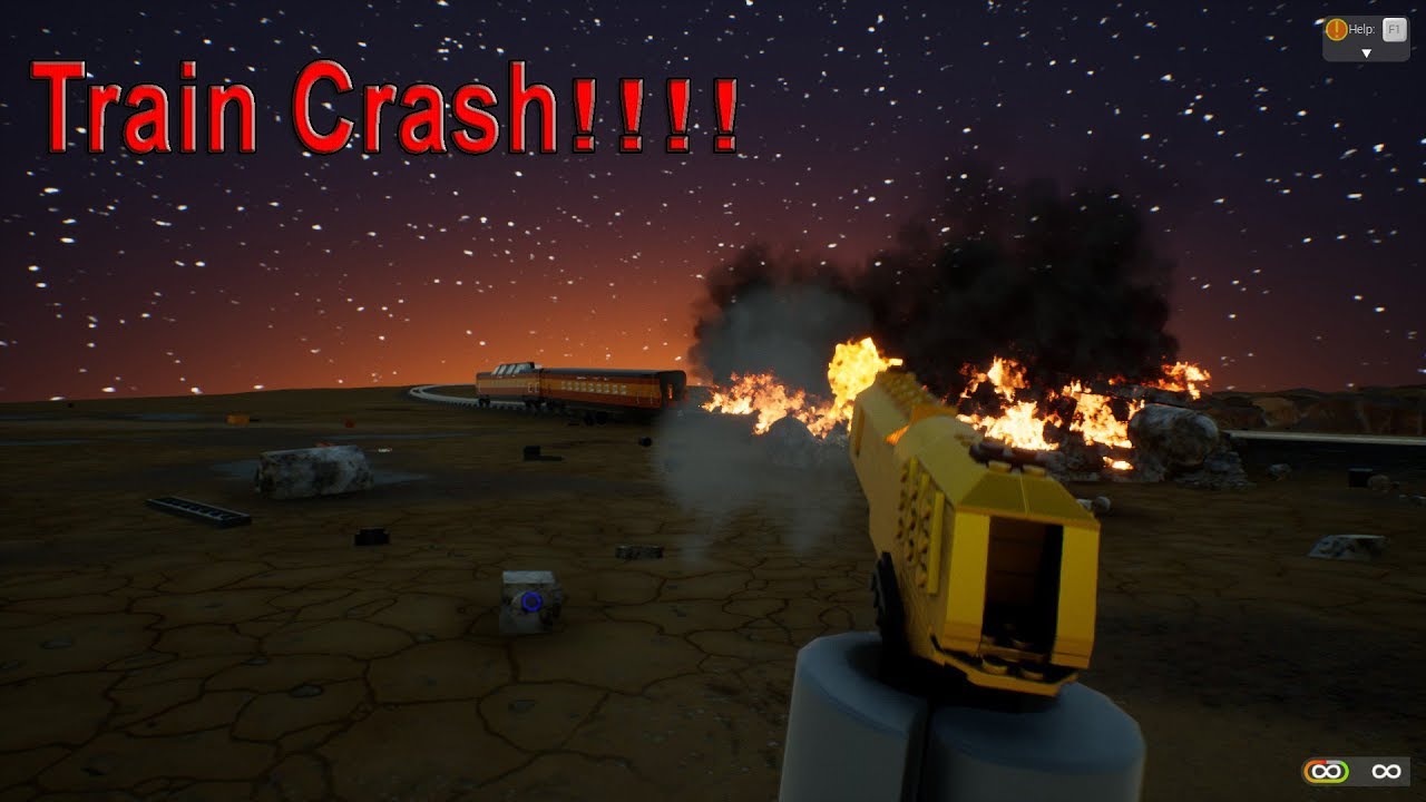 Train Crash - Brick Rigs - YouTube