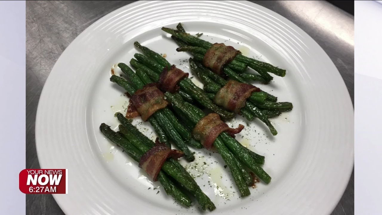 Cooking with Carrie: Green Bean bundled with Bacon - YouTube