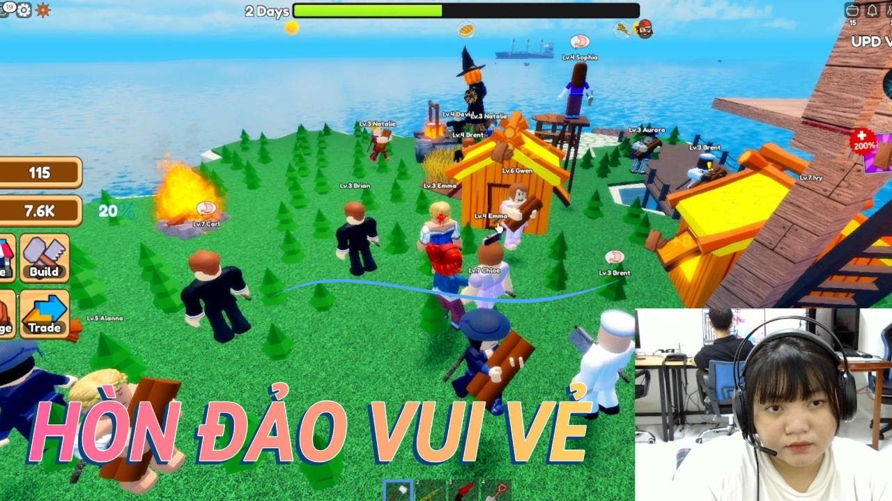 Xây Hòn Đảo Siêu Vui Trong Roblox - YouTube
