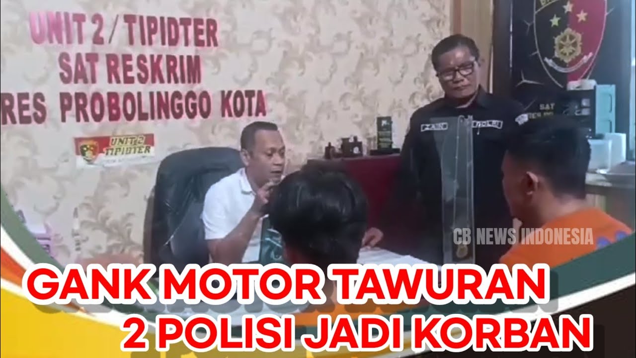 2 GANK MOTOR TAWURAN 2 POLISI JADI KORBAN (@cbtvnewsindonesia77) - YouTube