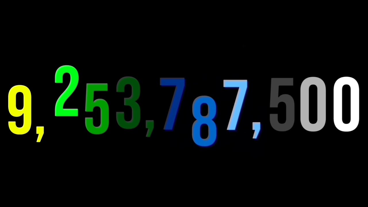 Numbers 0 To 1 Quadrillion With Sound Effects (Different Positions ...