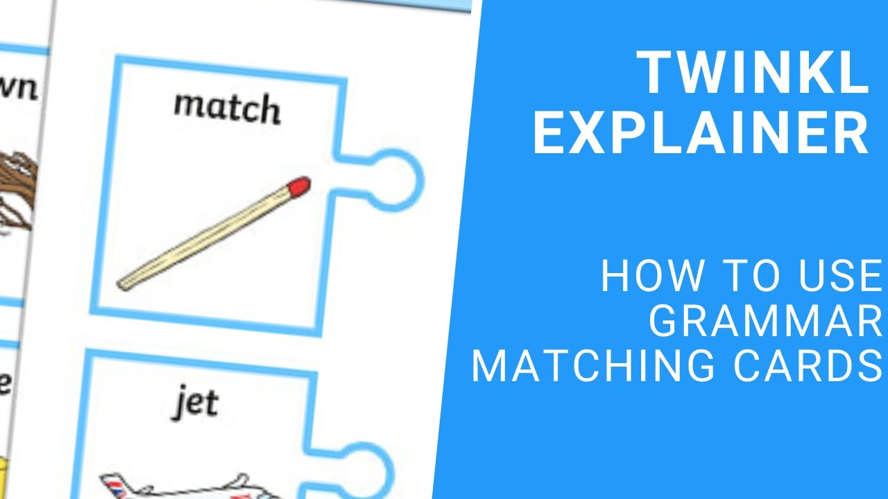 How to Use Grammar Matching Cards - YouTube