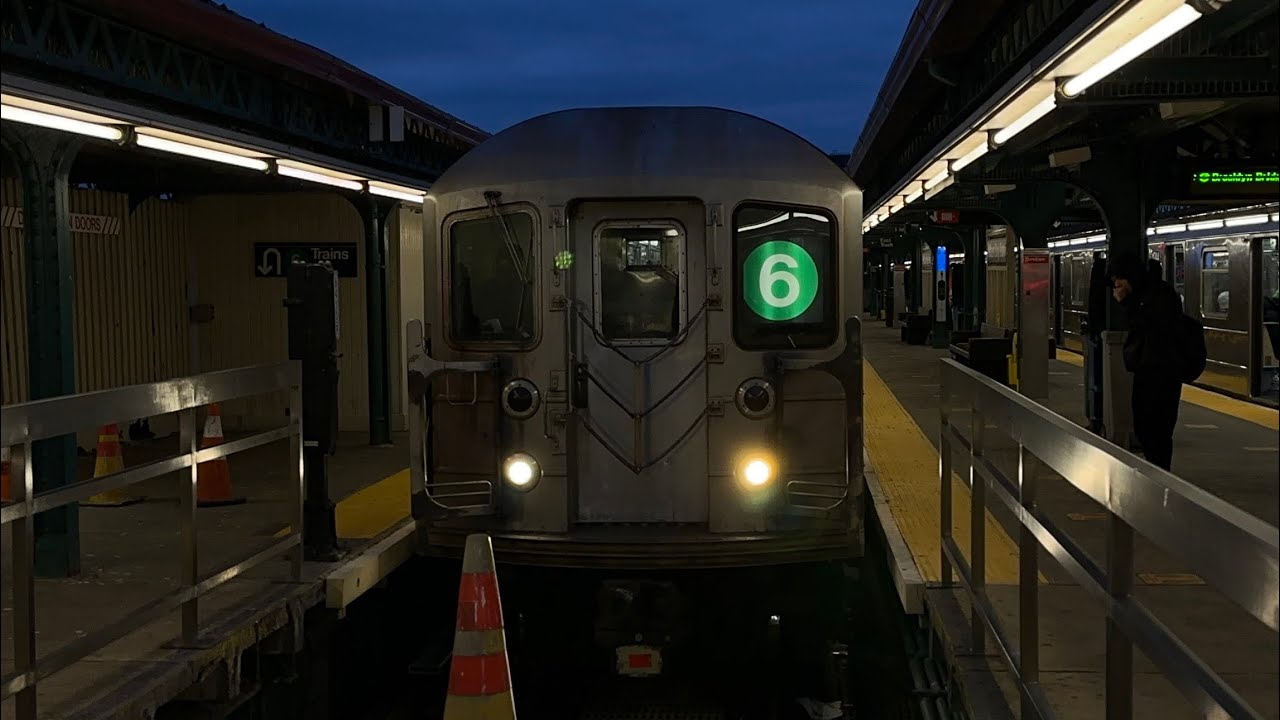 IRT Pelham Line: R62A (6) Trains At Parkchester & Pelham Bay Park - YouTube
