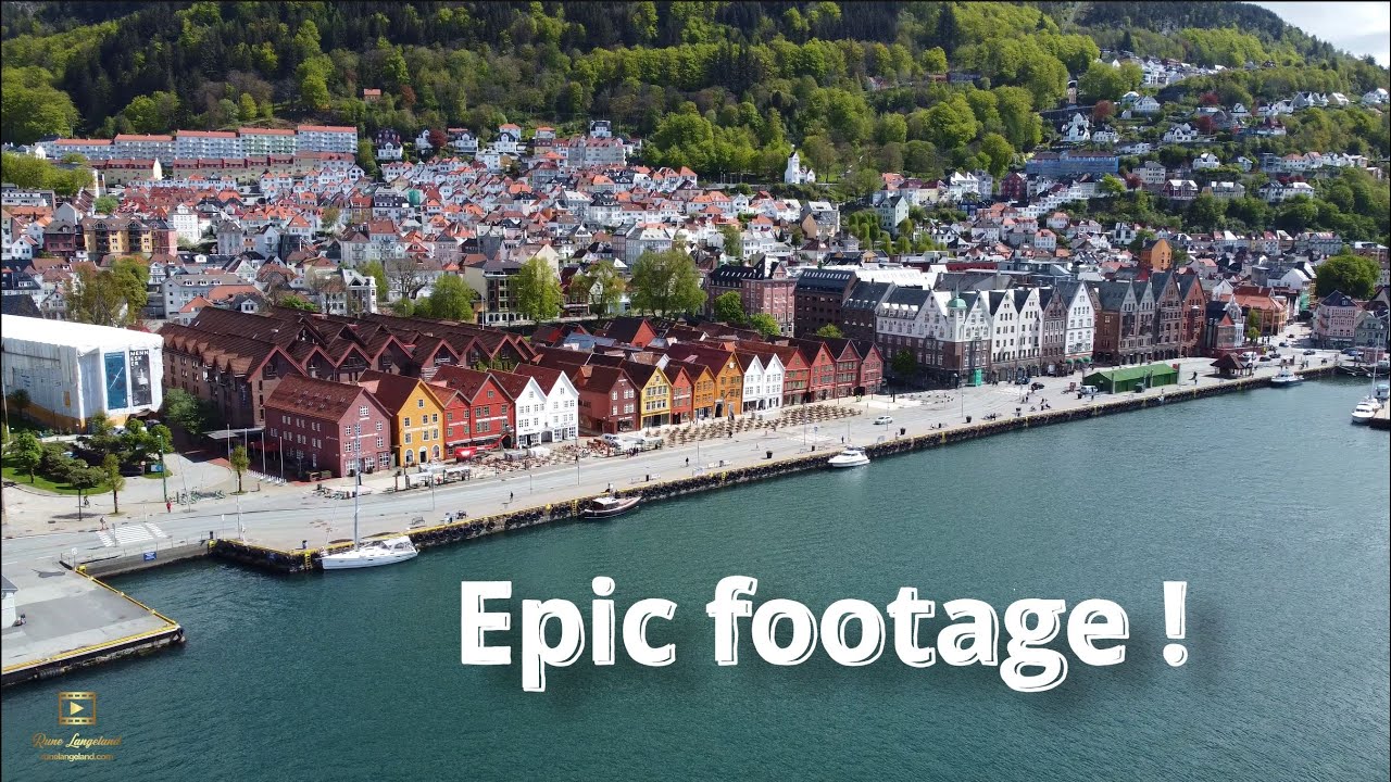 Discover Bergen's Summer Beauty: Aerial Footage from Western Norway ...
