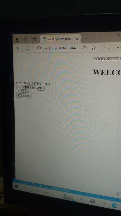 Button Type Line And Running Letter Coad Coading Shorts Html Htmlcoding Youtube