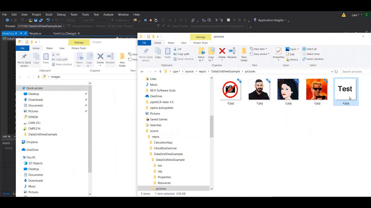 Visual Programming With C Datagridview Part 3 Youtube 8152