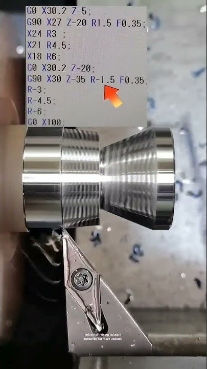 Cnc turning program 🔥 #cnc #training #machine #short - YouTube