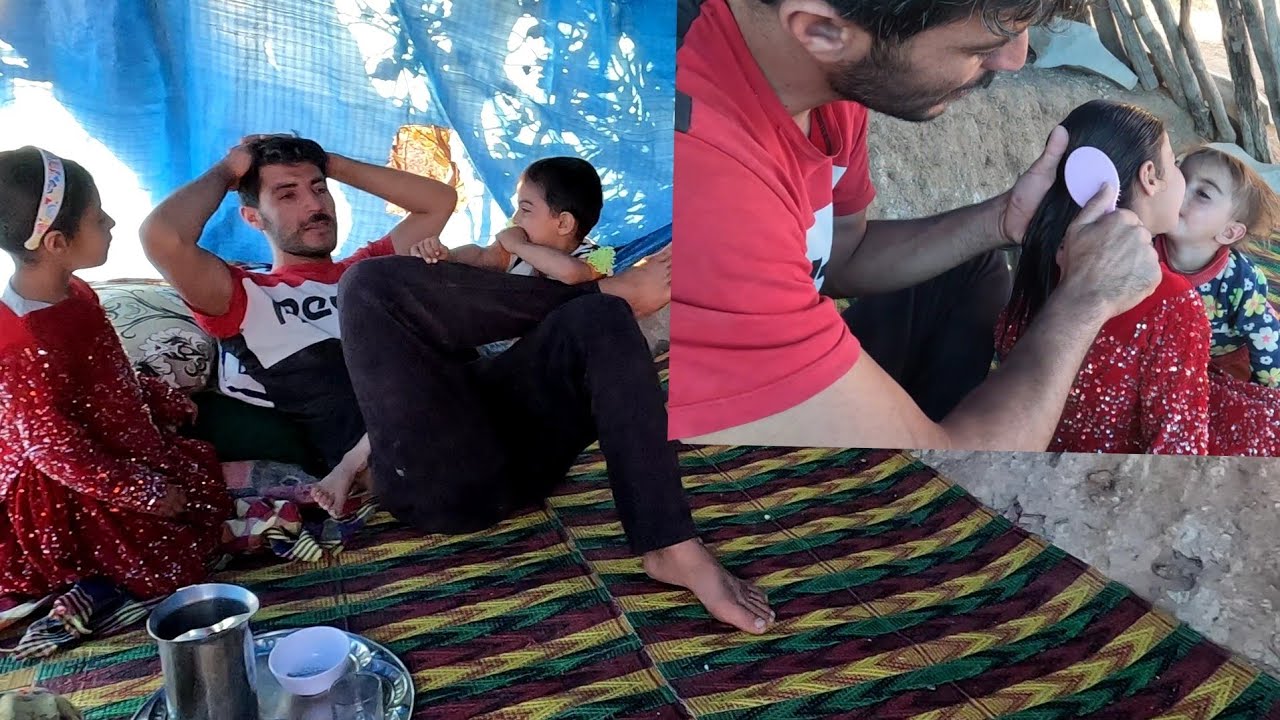 Making a traditional bath in the mountains by a nomadic family - YouTube