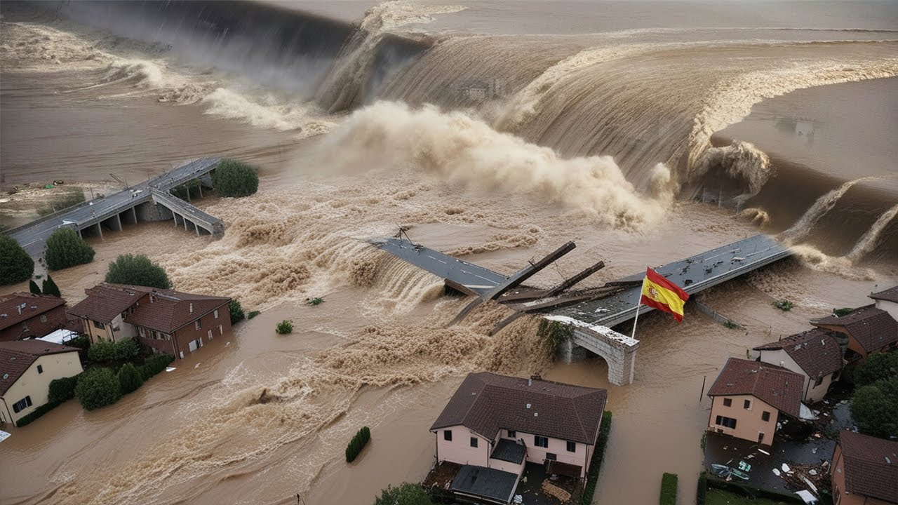 Spain is sinking 4 meters! Tragedy in Malaga, flooding submerged cars ...