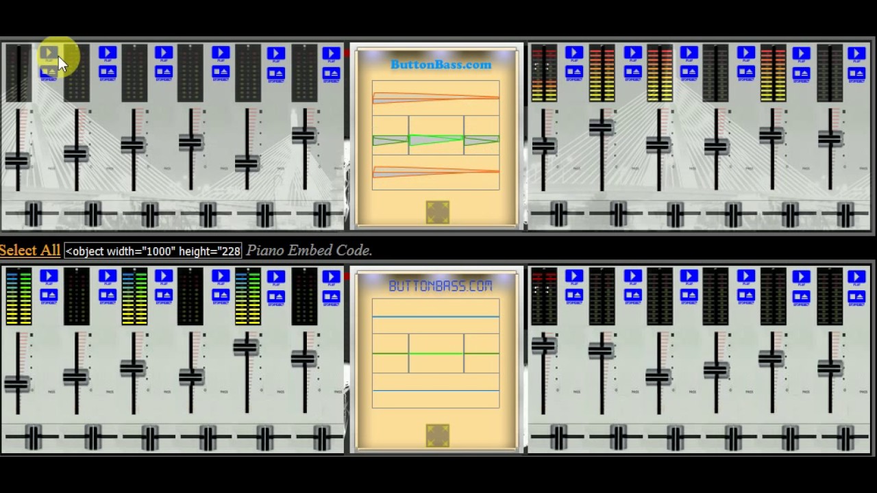 Beat mixer game (ButtonBass.com) - YouTube