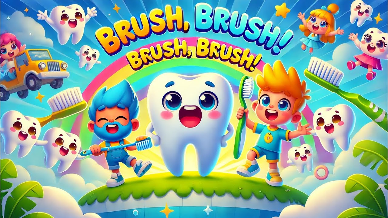 Brush, Brush, Brush! | Fun Kids Song About Brushing Teeth | Healthy ...