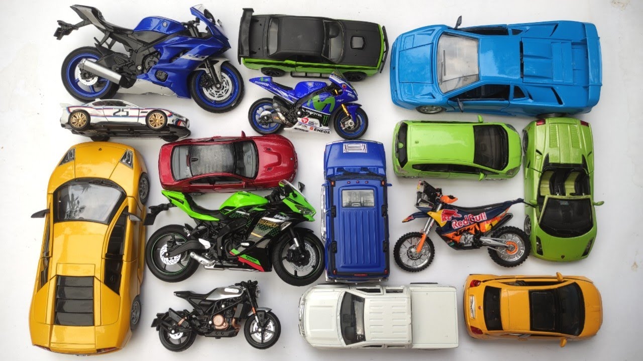 Various Diecast Model Cars & Bikes Yamaha YZF-R6 | Lamborghini ...