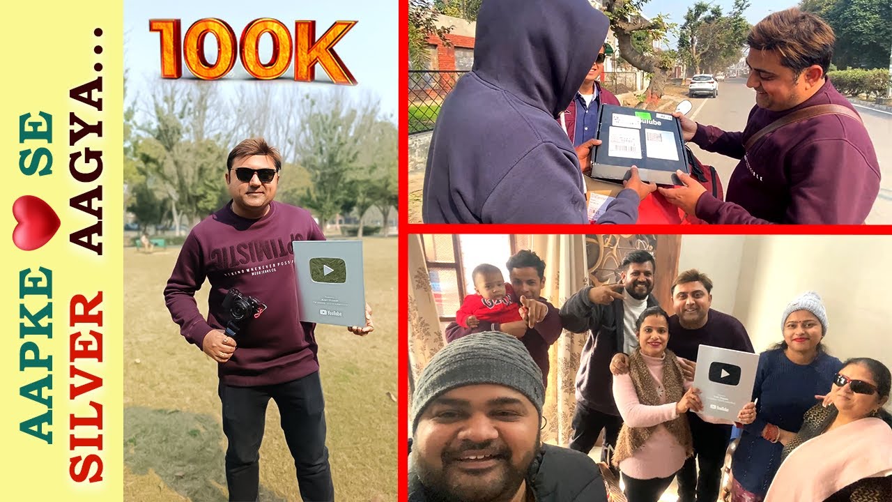 Finally Silver Play Button aagya 💥🥹 || Silver Play Button Unboxing ...