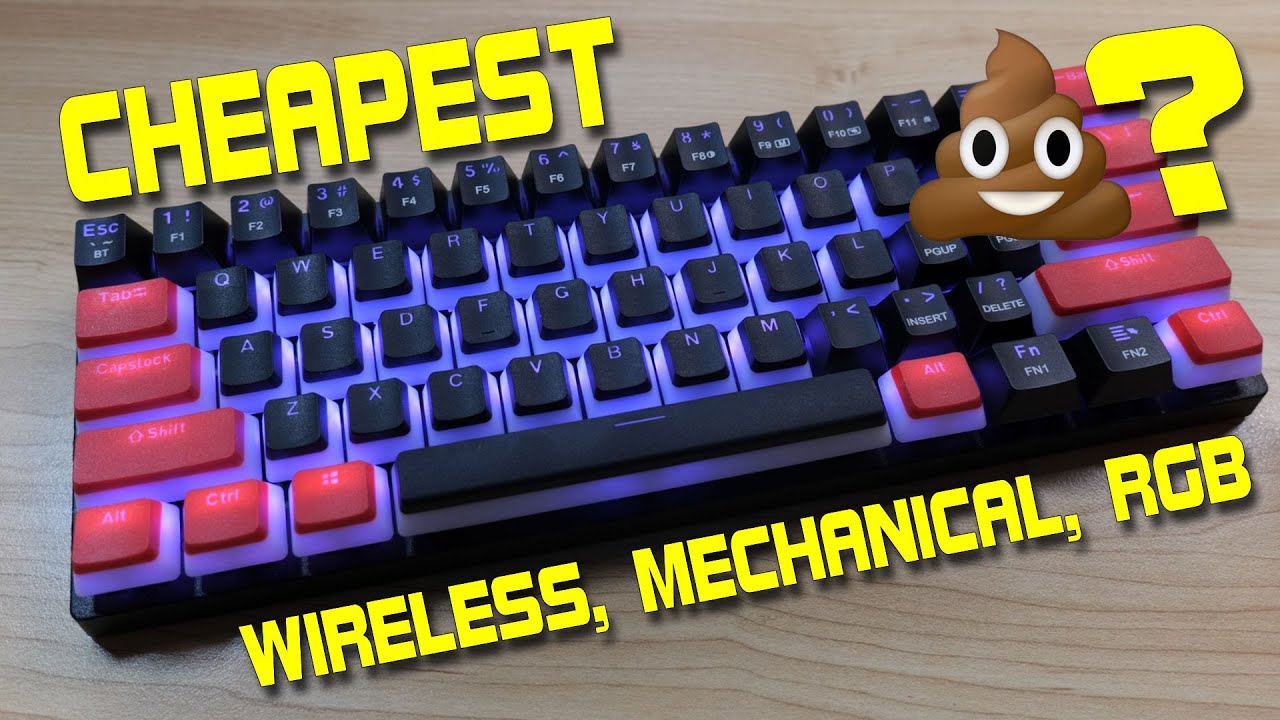 Cheap = Poop? Cheapest Mechanical Keyboard Review - YouTube