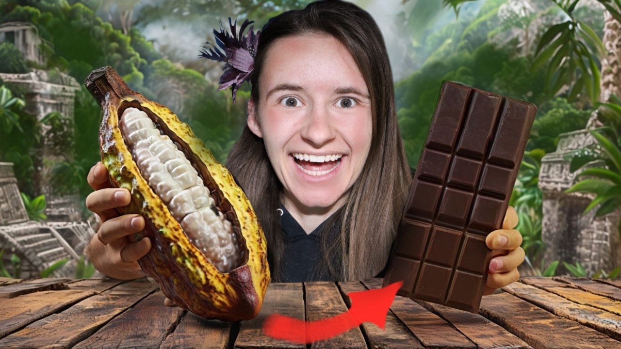 I Made Ancient Mayan Chocolate In Belize - YouTube