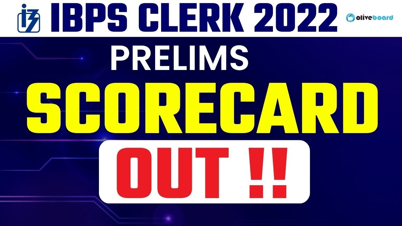 IBPS Clerk Prelims Score Card 2022 OUT !! #ibpsclerk2022 #ibpsclerk ...