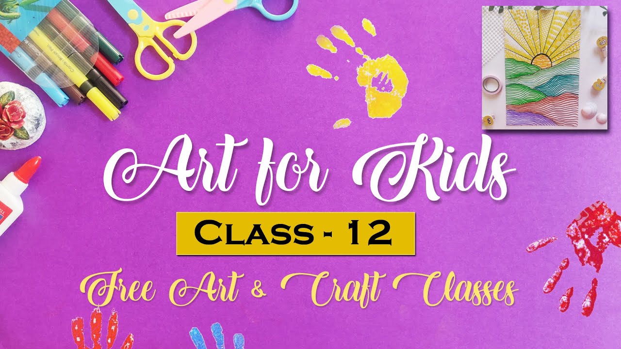 CLASS 12 | Sketch Pen Art | Lines & Pattern | Anjali Arts - YouTube