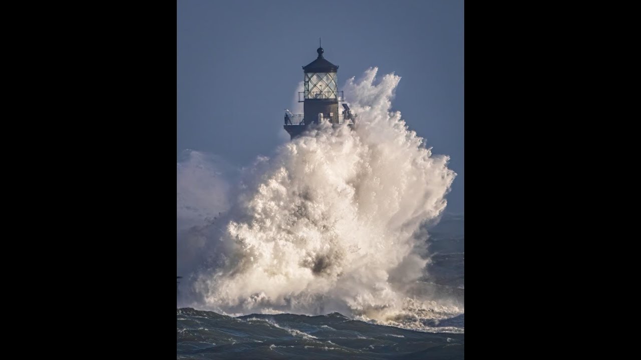 Storm damage to Maine lighthouses, January 2024 - YouTube