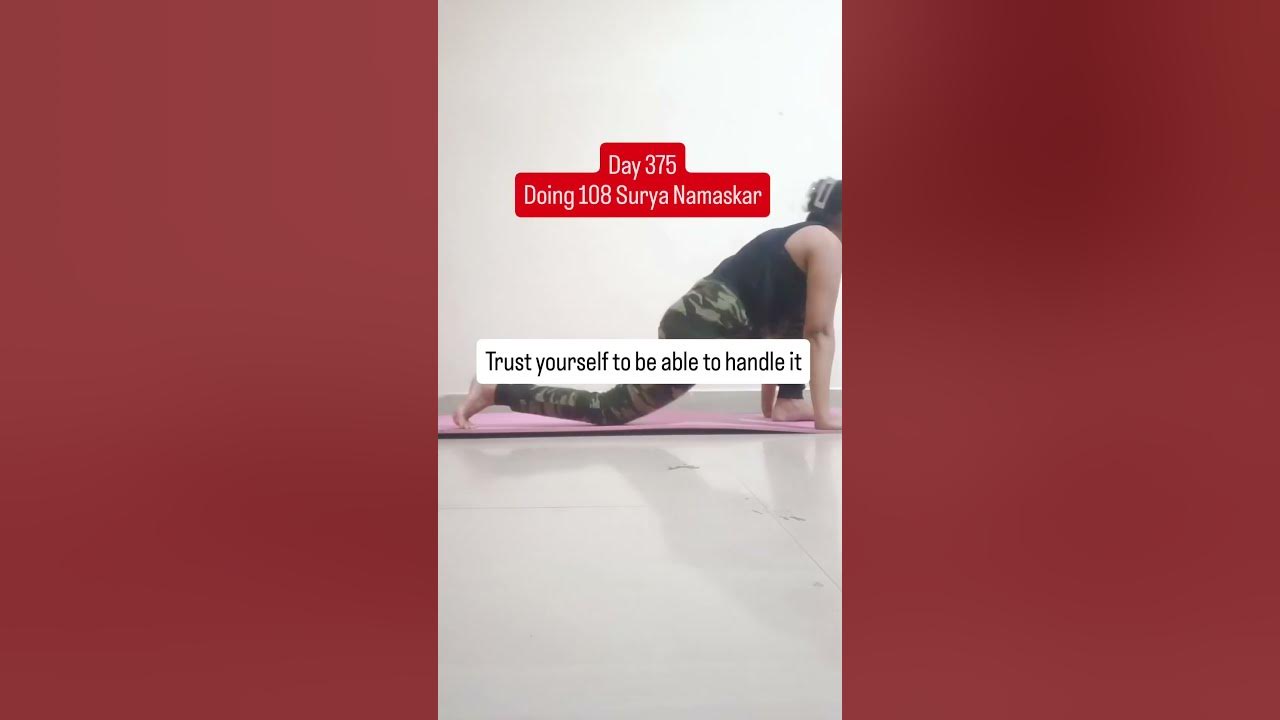 Day 375 #suryanamsakarbysweety #suryanamaskar#108sunsalutations #108suryanamaskar#yogaeveryday# ...