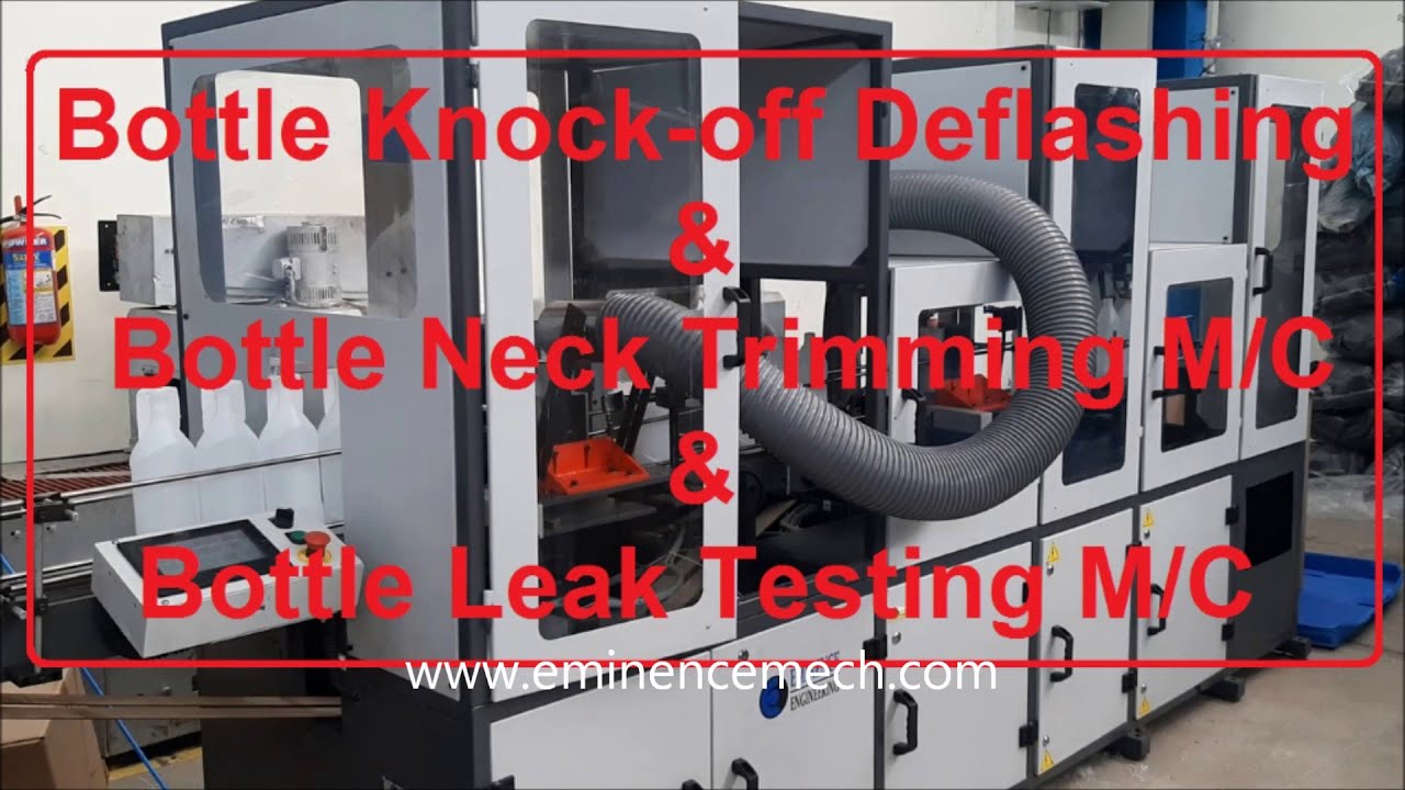 Bottle Knock off Deflashing or Side Flash Cutting Machine with Neck ...