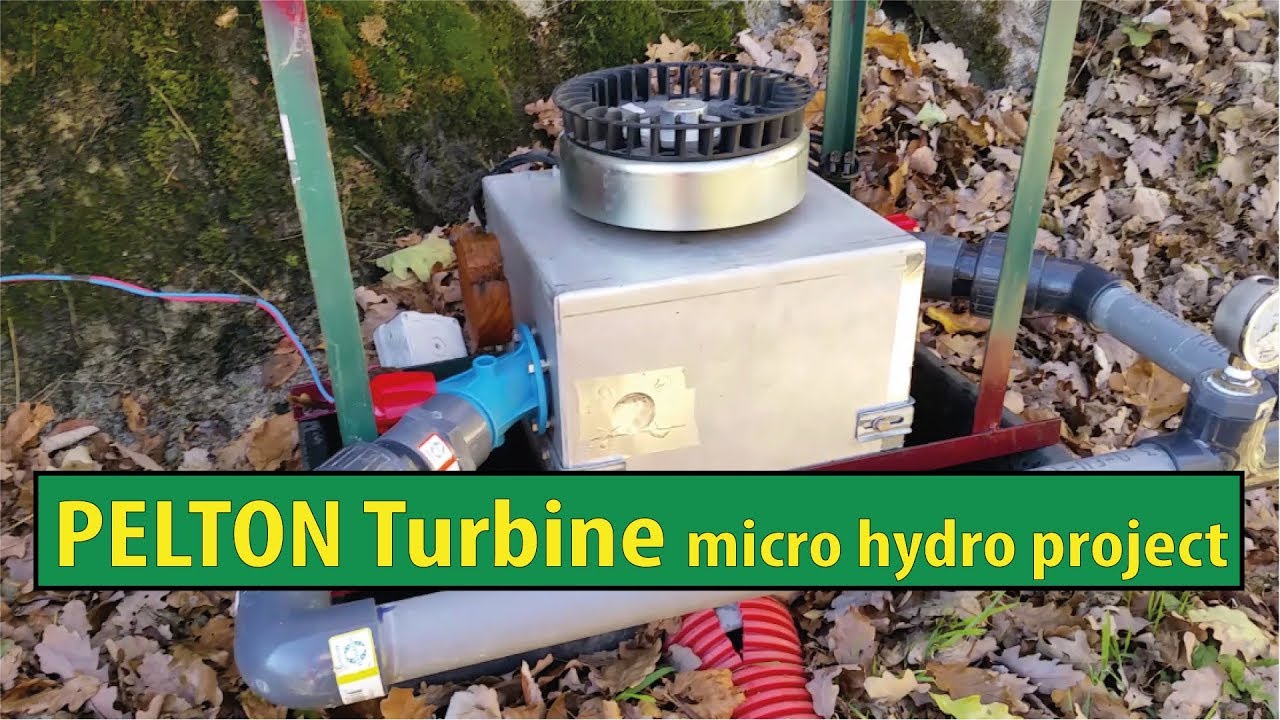 my Pelton hydro project - YouTube