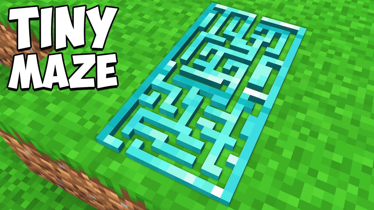 I found a SMALLEST MAZE in Minecraft ! What's INSIDE the SECRET DIAMOND ...