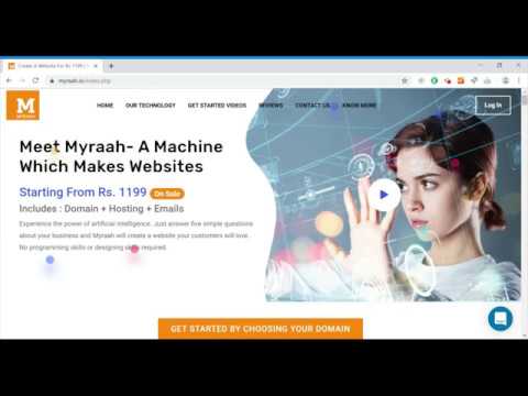 Easy Way To Create Your Website With Myraah - YouTube