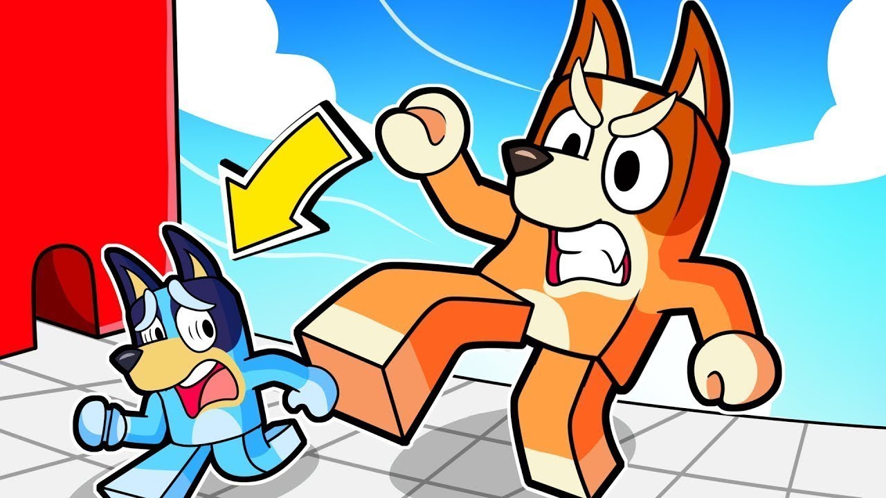 SMALL vs GIANT with BLUEY AND BINGO in ROBLOX - YouTube