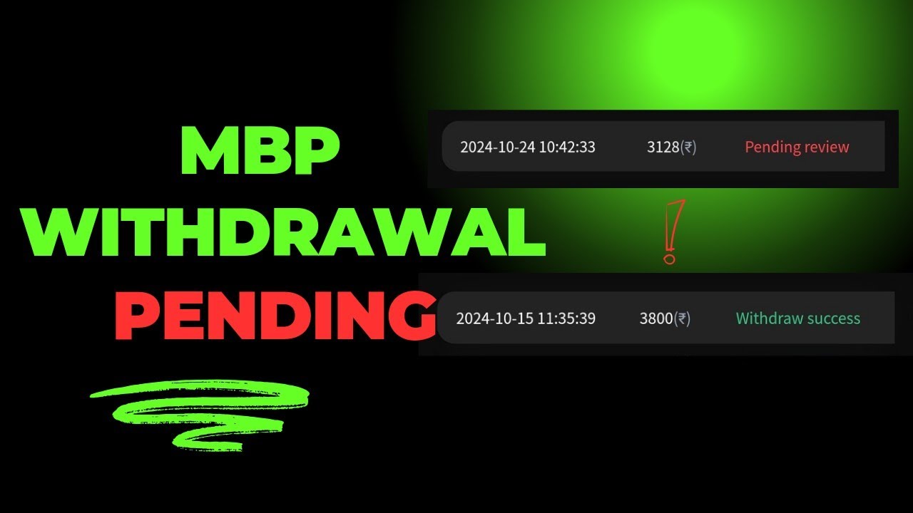 mbp exchange withdrawal Problem 🚫 Withdrawal Pending Mai ja raha hai ...